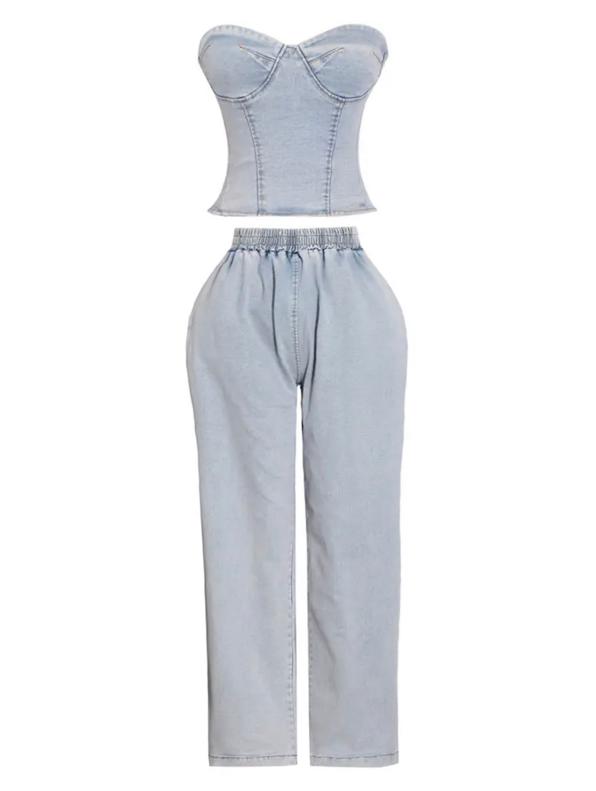 Denim Girl Set - Opulence Luxe Boutique