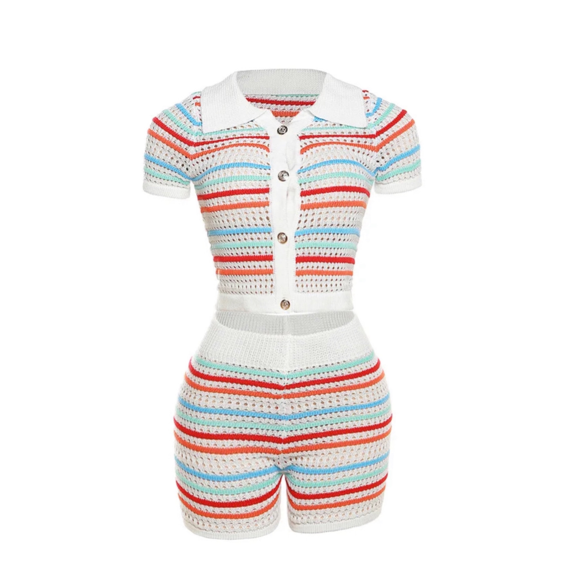 Lexy Knitted Short Set - Opulence Luxe Boutique